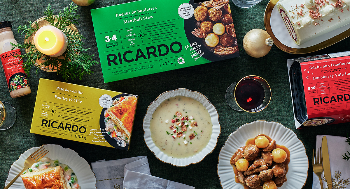 Remportez 15 menus des fêtes Ricardo, 15 cartes cadeaux IGA de 200$ et Plus