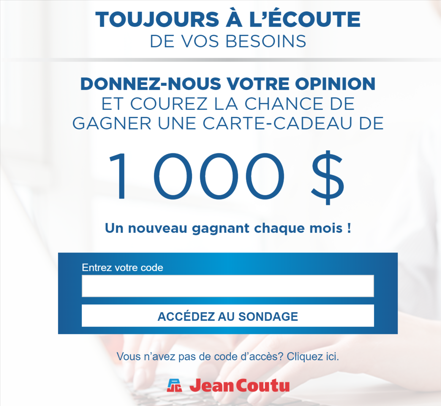 Concours : Gagnez une carte-cadeau Jean Coutu de 1000$ chaque mois.