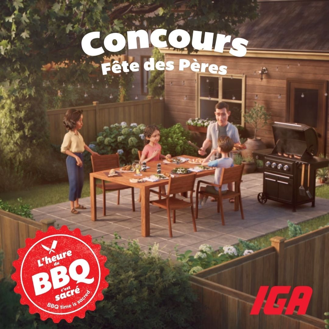 Concours: Gagnez une carte-cadeau IGA de 100$, des accessoires BBQ, et ...