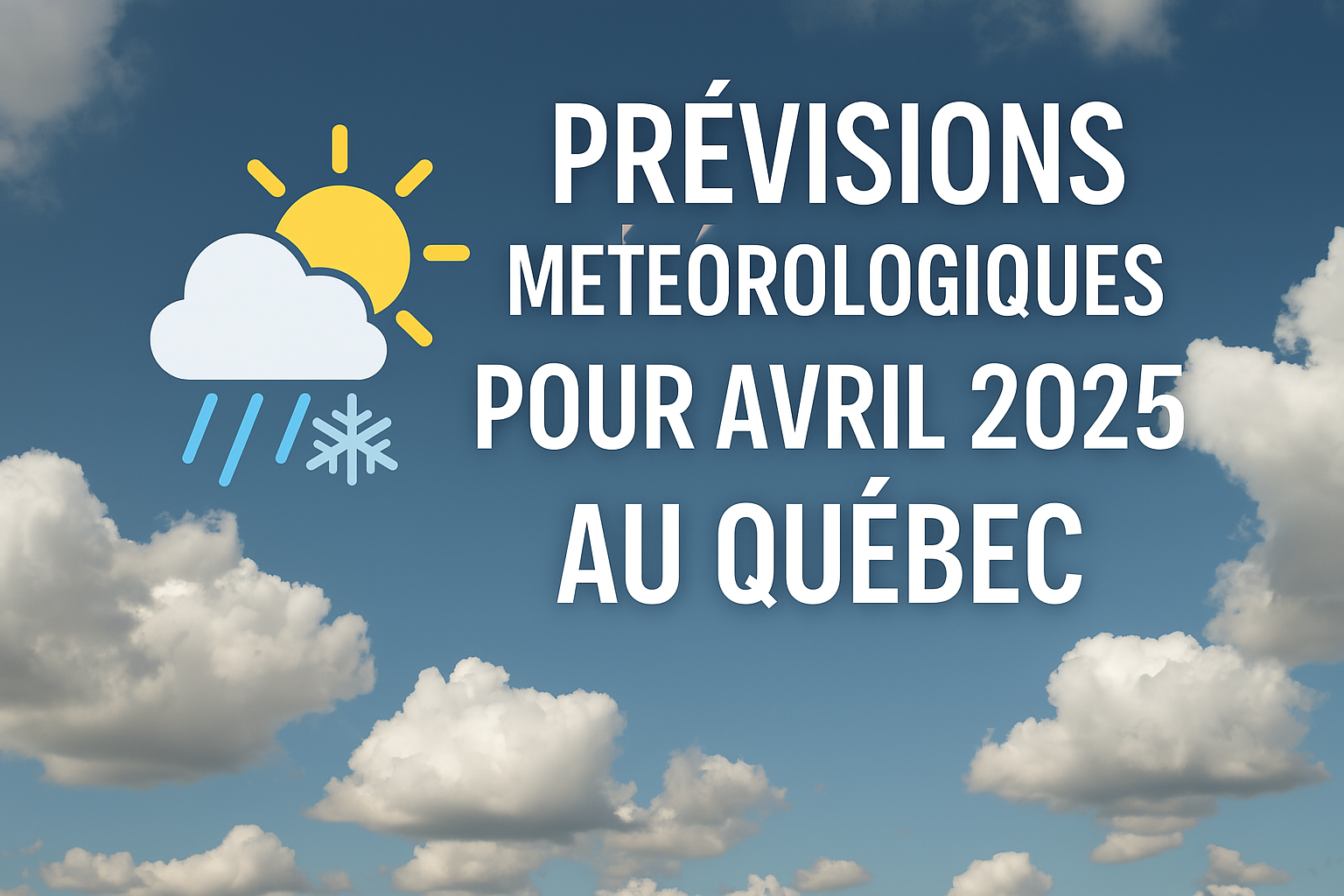 Prévisions Météo Avril 2025 au Québec : À Quoi S’attendre Ce Mois-ci